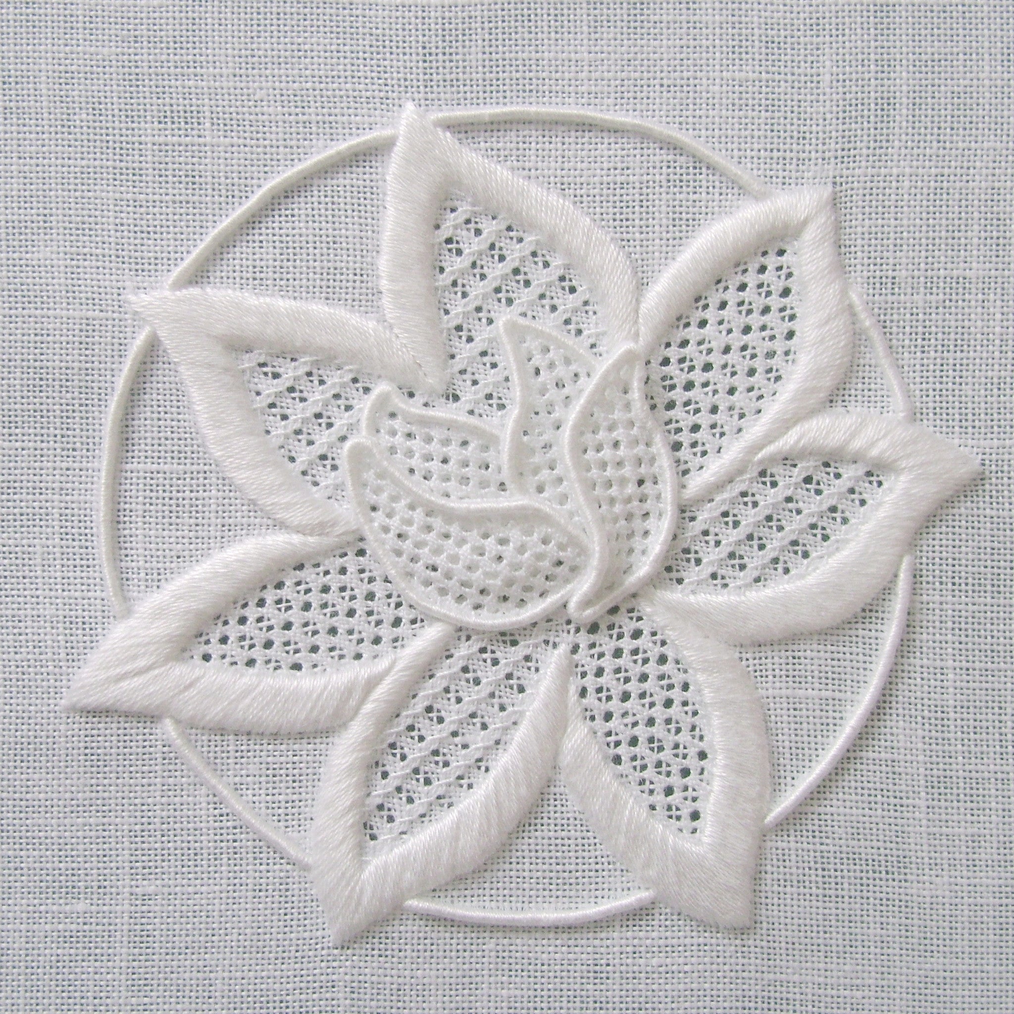 White Embroidery Pattern
